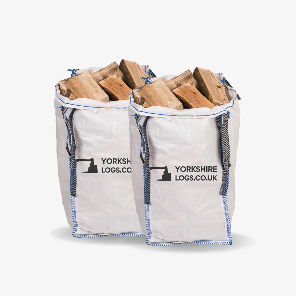 4 x MEGA BUNDLE Bundle Barrow Bag of Kiln Dried Hardwood Logs 50cm x 5 ...