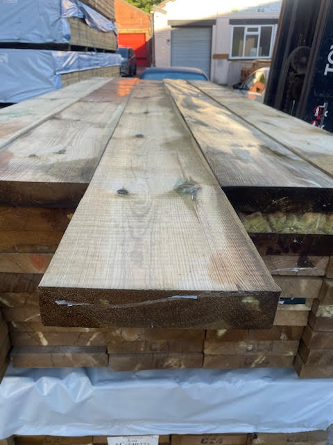 9X2 TREATED TIMBER JOIST PLANKS C24 GRADED - 3 METER LENGTHS ...